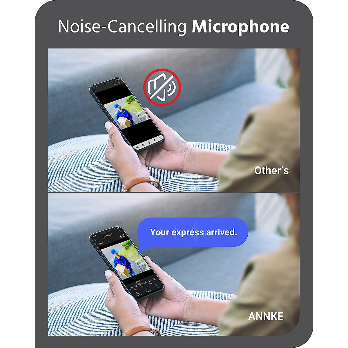 ANNKE [ 2 Pack] 2K Add-On Wi-Fi Outdoor Security Cameras, 3MP Wireless Surveillance IP Cameras with 100ft Night Vision, Compatible with Alexa, IP66 Waterproof, Instant Email Alert