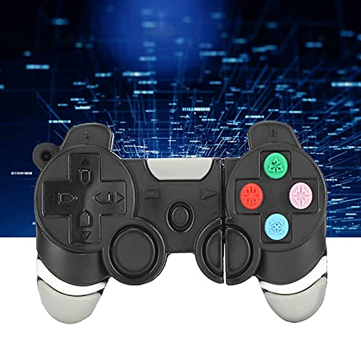 GOWENIC Cartoon Flash Drive USB Flash Memory 16GB/32GB/64GB/128GB Memory Stick Cartoon Black Game Controller Shape Mini Thumb Drive Memory Stick for Data Storage Transmission (16GB)