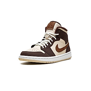 Jordan Womens WMNS Air 1 MID SE DO6699 200 Brown Basalt Fleece - Size 12W