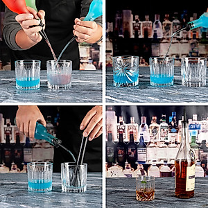 JNWINOG 12 Pack Liquor Pourers Stainless Steel Gold Classic Bottle Pourers Tapered Spout Liquor Bottle Pourers for Alcohol, Olive Oil Dispenser Spout with Rubber Cap (Matte Black)