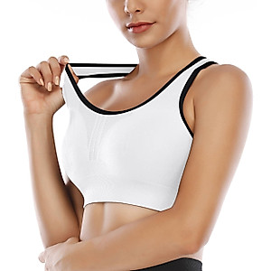 Heathyoga High Impact Sports Bras for Women Padded Sports Bras for Women Workout Bras for Women Racerback Bras Yoga Bras