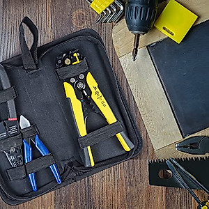 KOTTO Automatic Electrical Wire Stripper Set - Cutter and Crimping Tool - Multi-Tool with Storage Bag