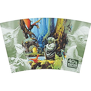 Tervis Made in USA Double Walled Star Wars Insulated Tumbler Cup Keeps Drinks Cold & Hot, 16oz, Empire 40th Yoda