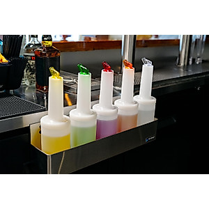 San Jamar Stainless Steel Speed Rails, 8 Quarts, Silver