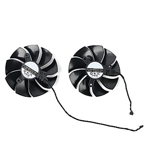 Coolerage 85mm DC 12V 0.55A 4Pin PLA09215S12H RTX2080Ti GPU Fans for EVGA RTX 2060 2070 2080 2080Ti RTX2080Ti Graphics Card Cooling Fans (Fan - B)