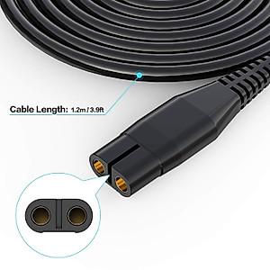HCJYC 4.3V USB Oneblade A00390 Charger Cable for Shaver,Replacement Power Cord for Norelco One Blade Charger QG3340,A00390,RQ320,RQ328, RQ330,RQ331,RQ338,RQ350,QP2520/90/70/72