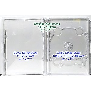 Super Jewel Box, King Single-Disk DVD Case - Generic Replacement (10-Pack)