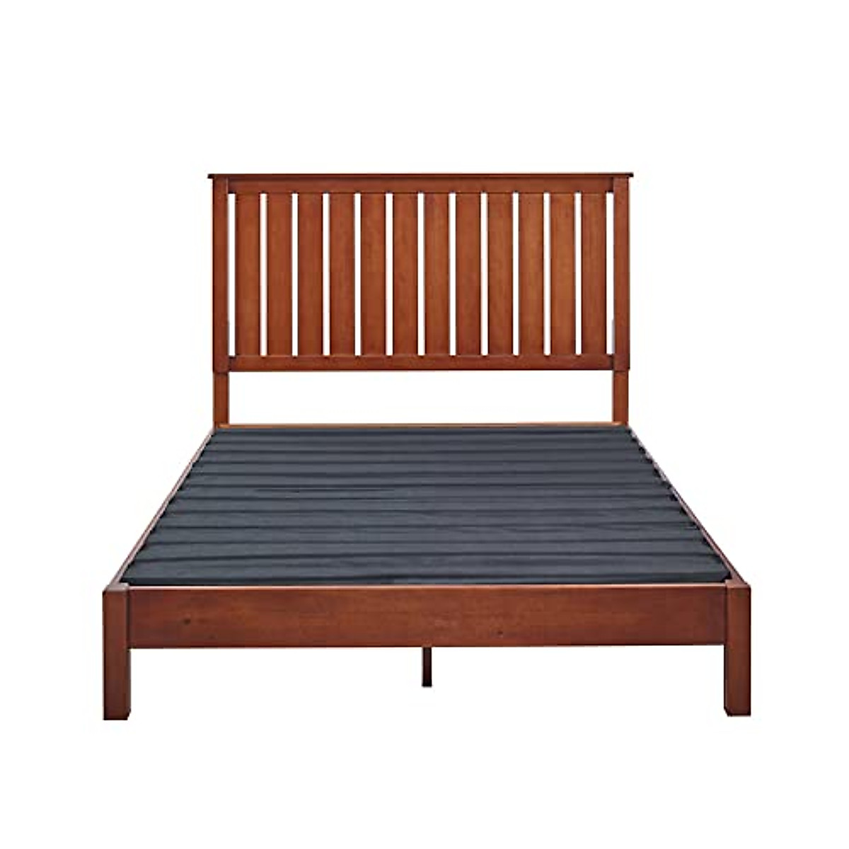 Decoro Walnut Color Wood Bed, Cal King