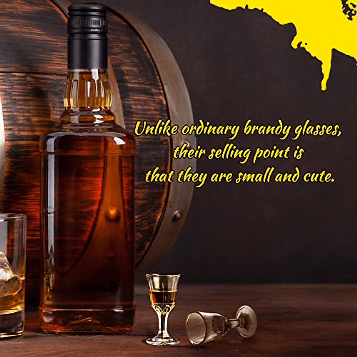 CHENGU 12 Pieces Mini Size 0.4 oz Shot Glasses Cordial Shot Glasses Clear Cordial Glasses Mini Wine Glasses Tequila Shot Glasses with Base Whiskey Shot Glass Set Spirit Glasses Cute Shot Glasses