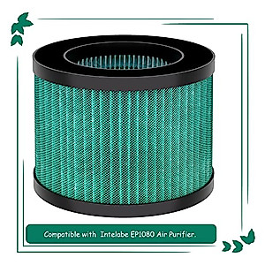 Asheviller MK01 MK06 Replacement Filter, Compatible with AROEVE MK01 MK06 and Kloudi DH-JH01, Intelabe EPI080/EP1080& Elechomes EPI081/EP1081 Air Purifier, Pet Dander Version, 2Pack (MK01 Green)