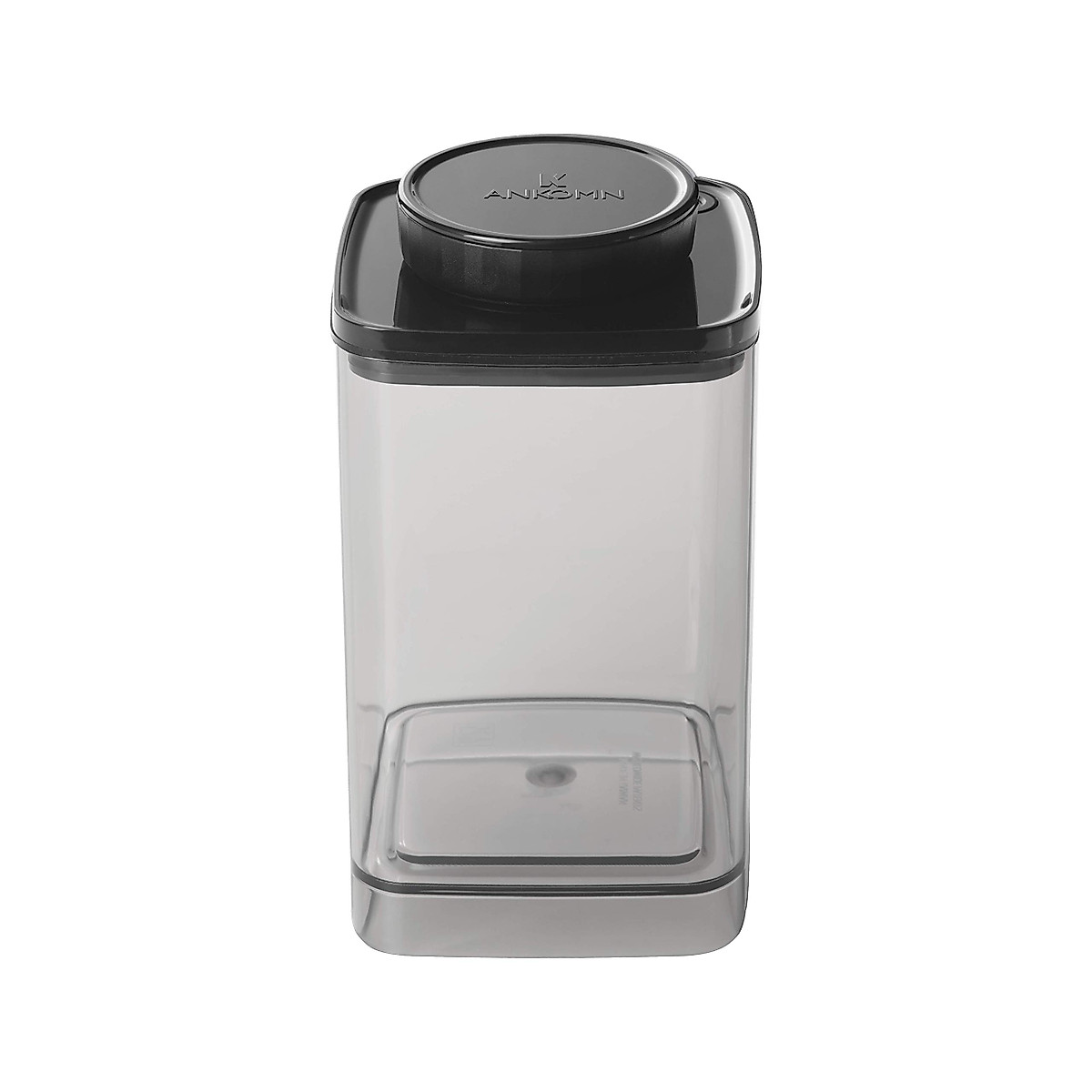 ANKOMN Turn-N-Seal vacuum/airtight moisture prevent storage container perfect for Coffee Teas Rice Nuts Medicine opaque (Semi-Black, 1.2quart)