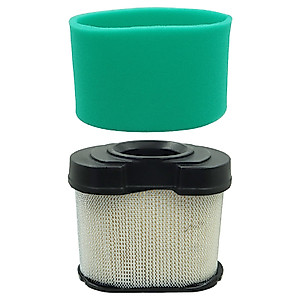 792105 Air Filter with 492932 Oil Filter Kit Compatible with Briggs & Stratton 407777 40G777 40H777 V-Twin 16 HP-27 HP Lawn Mower Engine