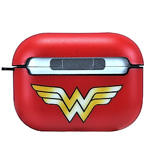 Airpods Pro Case, Luxurious Shockproof and Scratch-Proof Charging Protective Cover Specially Designed for Apple Airpods Pro with Key Chain（Wonder Woman）