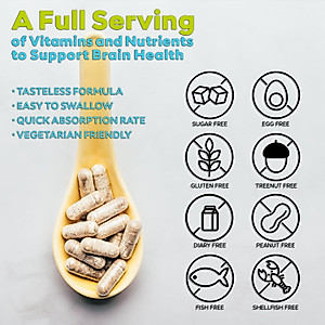 (2 Pack) Neuro-Thrive, Neuro-Thrive Pills, Neuro-Thrive Supplement, Neuro-Thrive Brain Pills, Neuro-Thrive Nootropic Capsules, Neuro-Thrive Brain Health Advanced Formula Supplement (120 Capsules)