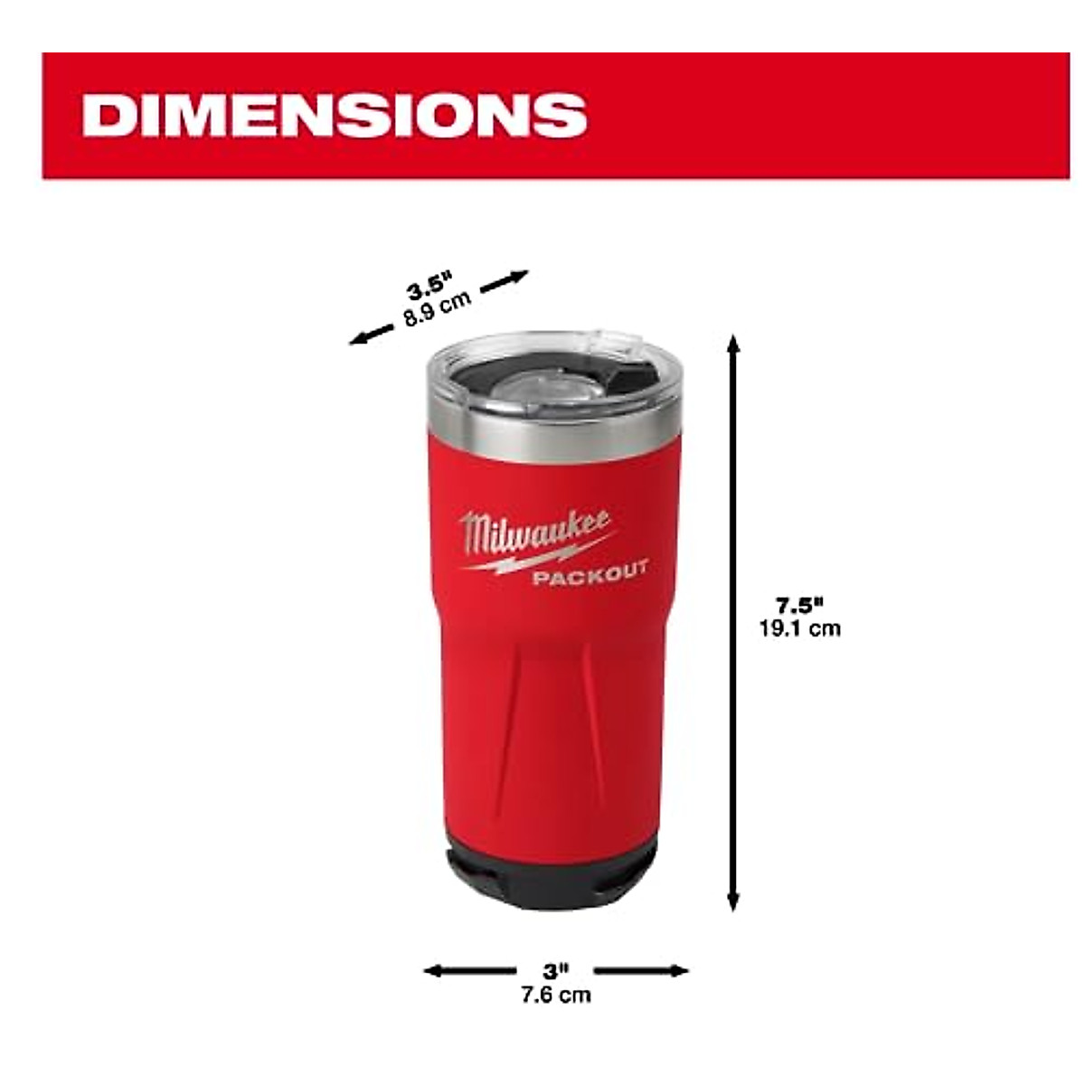 Milwaukee PACKOUT Tumbler (590ml one pack)