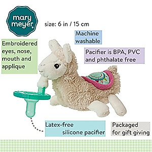 Mary Meyer WubbaNub Infant Pacifier, 6-Inches, Lily Llama 1 Count (Pack of 1)