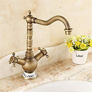 Generic Antique Bronze Finish 360 Degree Swivel Brass Faucet Bathroom Basin Sink Mixer Bath& Kitchen Taps Faucet