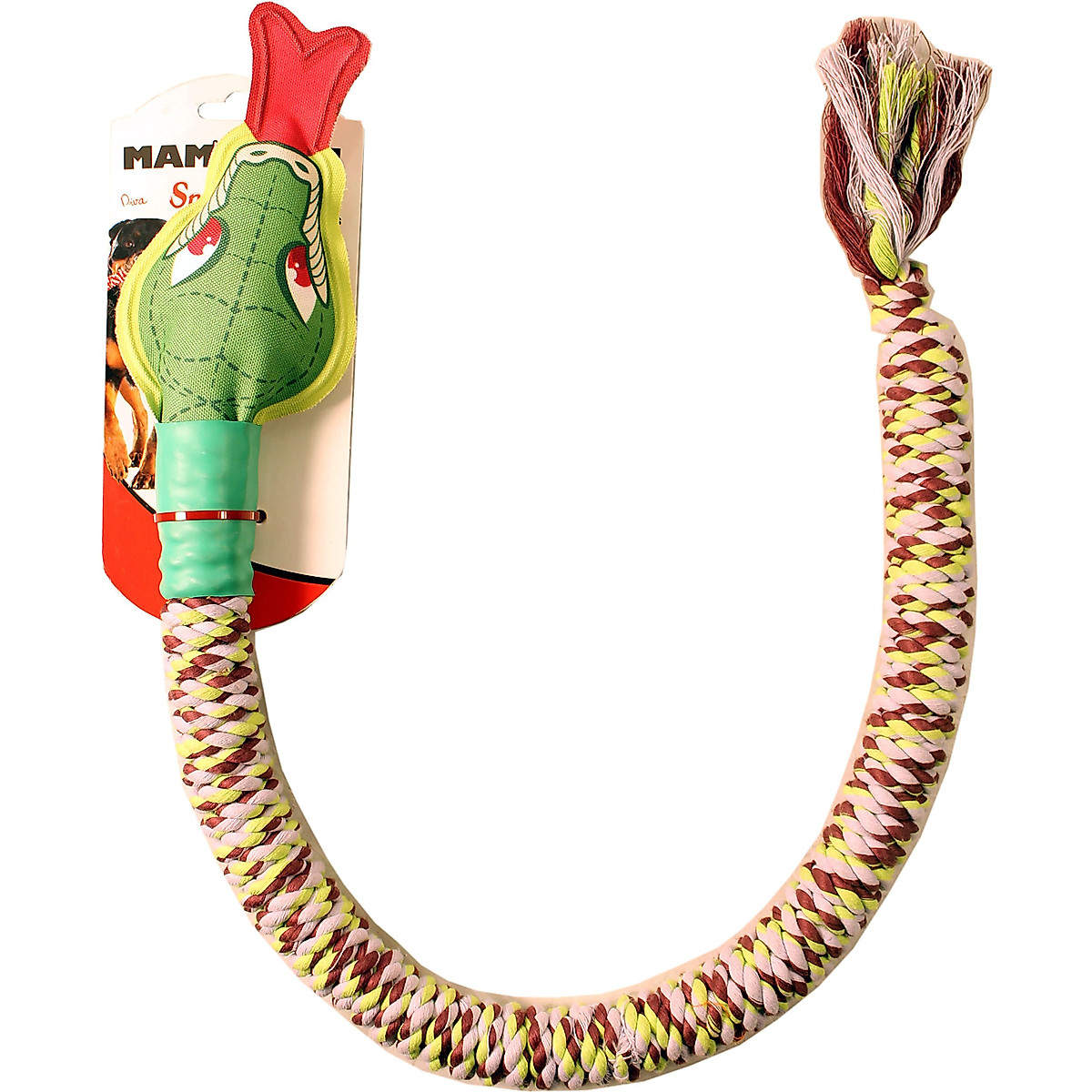 Mammoth Pet Products 467193 Snake Biter Squeaky Head Small, 28"