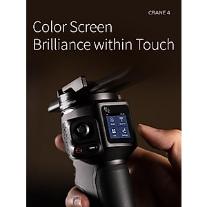 ZHIYUN Crane 4 Combo, 3-Axis Gimbal Stabilizer for DSLR and Mirrorless Camera, Nikon Sony Panasonic Canon Fujifilm BMPCC 6K, Fill Light, PD Fast Charge