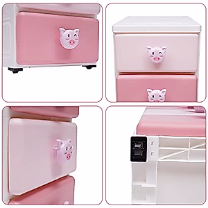 Plastic Drawers Dresser with 6 Drawers, Plastic Tower Closet Organizer with Removable Wheels Suitable for Condos Dorm Rooms Bedrooms Nurseries Playrooms Entryways, 11.8" L x 15" W x 37.4" H