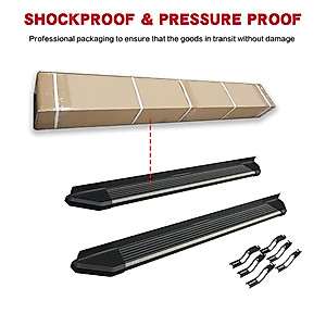 Heavy Duty Running Boards Fit for Ford Bronco 4 Door 2021 2022 2023 2024 Black Side Tube Step Nerf Bar