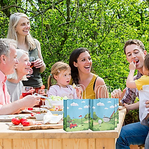 Sinmoe Golf Party Gift Goodie Treat Candy Favor Bags Golf Themed Birthday Party Gift Supplies Paper Bags Decorations Favors(36 Pcs)