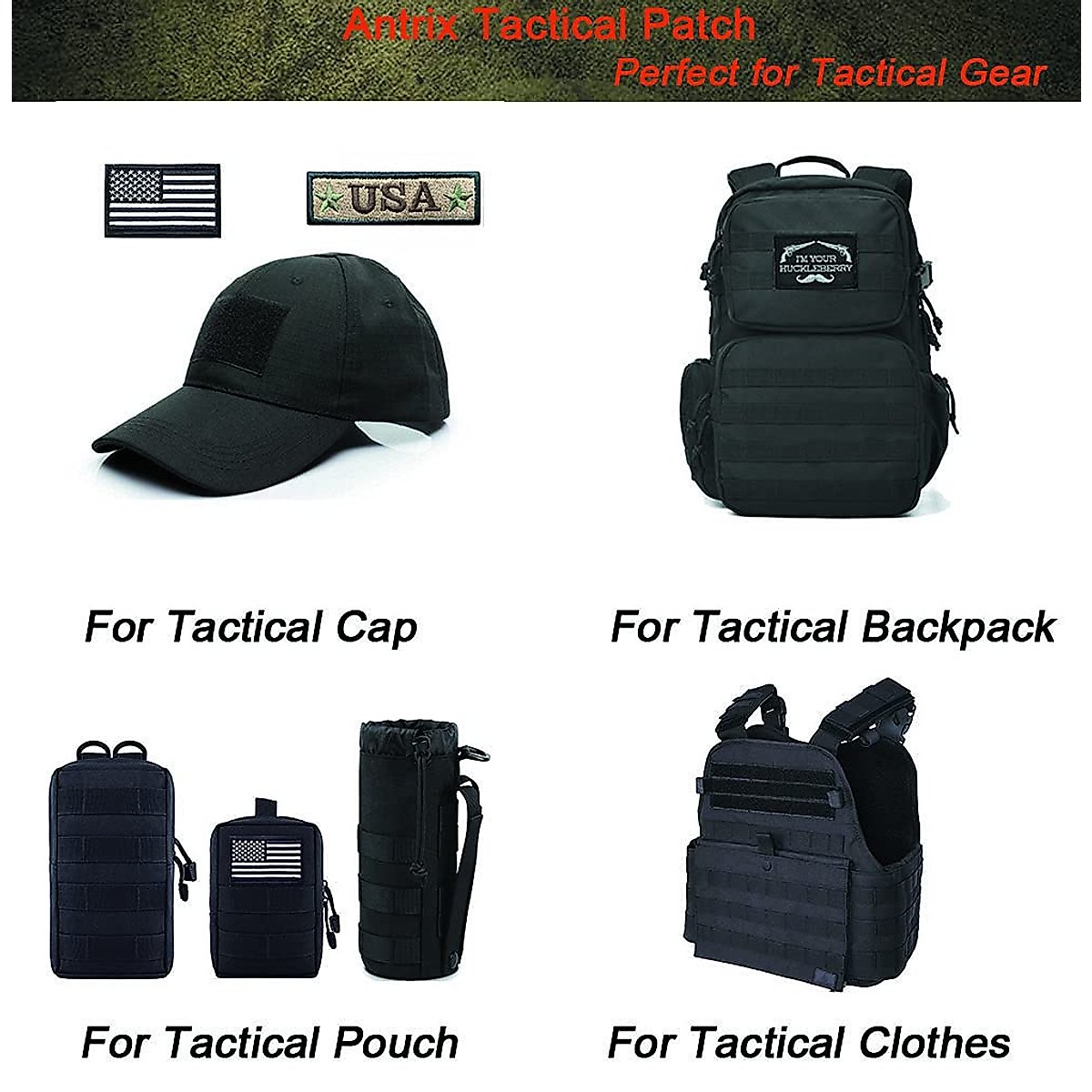 Antrix 2 Pcs POW MIA You are NOT Forgotten Applique Insignia Emblems Hook and Loop Military Badge Patch for Backpacks Caps Hats Vests Uniforms Clothes