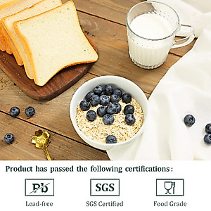 Yedio Porcelain Bowls Set and Porcelain Square Bowl Bundle