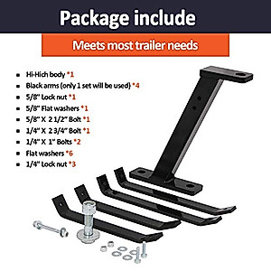 ELITEWILL Lawn Mower Trailer Towing Hitch, Garden Tractor Pro Hi Hitch Compatible with John Deere Cub Cadet Husqvarna Craftsman Riding Mowers