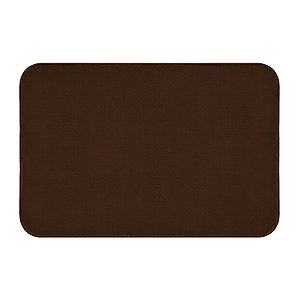 House, Home and More Skid-Resistant Carpet Indoor Area Rug Floor Mat - Chocolate Brown - 2 Feet X 3 Feet