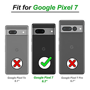 Gritup Pixel 7 Case, Google Pixel 7 Case with HD Screen Protector, Shockproof Google Pixel 7 Phone Case with 360° Magnetic Ring Holder Kickstand Phone Case for Google Pixel 7 Purple