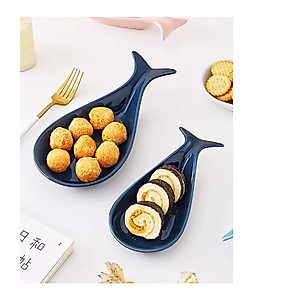 LIANMI Ceramic Spoon Rests for Kitchen Counter, Spoon Rest for Stove Top, Farmhouse Coffee Spoon Rest Utensil Rest Ladle Spoon Holder for Cooking Home Decor (Blue)