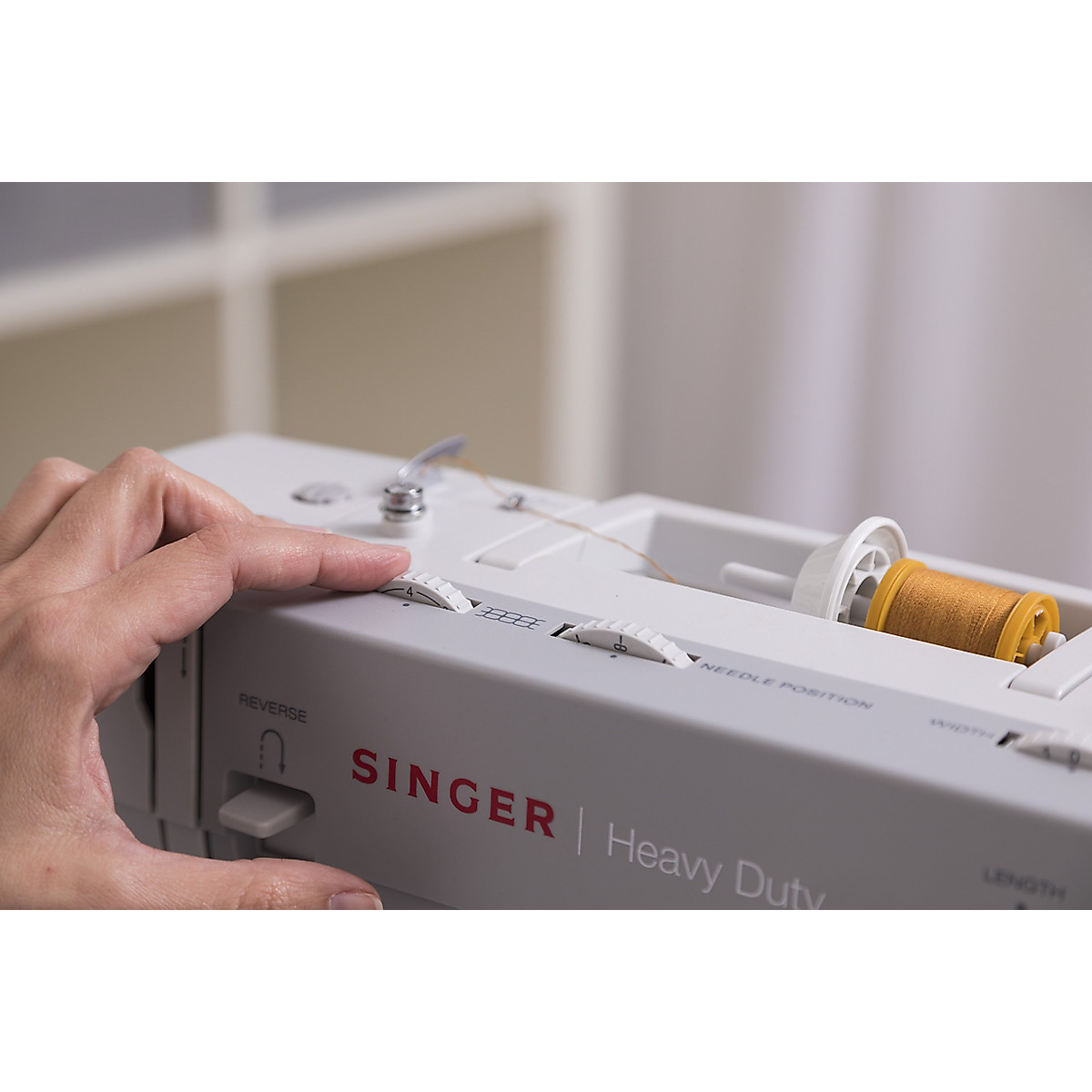 SINGER | 4411 Heavy Duty Sewing Machine With Accessory Kit & Foot Pedal - 69 Stitch Applications - Simple & Great For Beginners