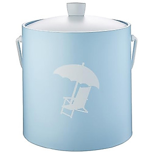 Kraftware Pastimes 3qt (Beach Chair, Light Blue) Ice Bucket, Small