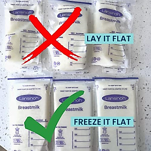 Freeze It Flat: Organizer for Freezer Storage of Breast Milk Bags. Use Compression to Reduce Leaks and Double Storage Capacity. (White Single by MAMMaway)