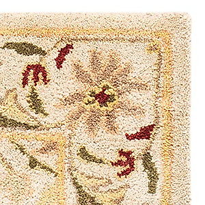 SAFAVIEH Antiquity Collection 2' x 3' Ivory AT14A Handmade Traditional Oriental Premium Wool Accent Rug