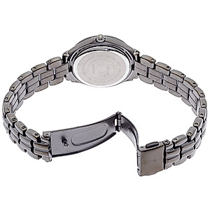 Armitron Women's 75/3689VMDG Purple Genuine Crystal-Accented Gunmetal Bracelet Watch