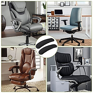 Vin Beauty Office Chair Armrest Covers, 2Pcs Office Removable Arm Rest Covering, Elastic Chair Armrest Covers, Office Seat Hand Rest Protector, Arm Covers Protectors for Office Chair(Black)