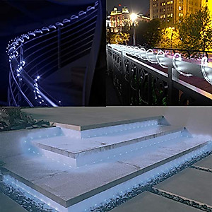 Solar Powered LED Rope Lights - 40FT 8 Modes 100 LED Solar Outdoor Rope String Lights Waterproof Tube Light Copper Wire Fairy Lights for Garden Camping Fence Yard Balcony Wedding Decor (Cool White)