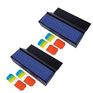 SFSOC Trading Card Storage Box & 20PCS Dividers,Toploader Storage Box,Baseball Card Storage Box Holds 900+ Cards or 200 Toploaders,Fit Football, Basketball, Hockey, Gaming & Trading Cards