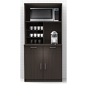 BREAKtime Coffee Break Lunch Room Furniture Buffet Color Espresso - Factory Assembled (NOT RTA) Furniture Items ONLY. Model 4230 2 Piece Group