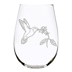 Hummingbird (H4) stemless wine glass, 17 oz.