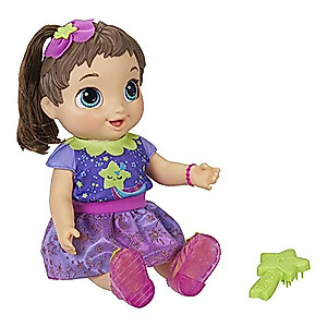 Baby Alive Baby Grows Up (Dreamy) - Shining Skylar or Star Dreamer, Growing and Talking Baby Doll, Toy with 1 Surprise Doll and 8 Accessories, Blue
