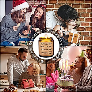 Gifts for Him Her Boyfriend Girlfriend, Romantic Birthday Anniversary Presents for Wife Husband Best Friends Bestie Couples, Personalized Gag Valentines Gifts, Candles for Women Woman Men Man Funny