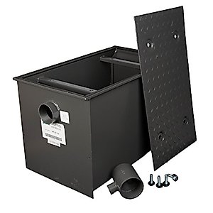 Wentworth 70 Pound Commercial Grease Trap Interceptor for Restaurant Under Sink Kitchen, 35 GPM, WP-GT-35