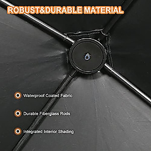 Uyittour Hunting Blind, Ground Blinds for Deer Hunting 2-3 Person, 270 Degree See Through Pop Up Blind Hunting Tent with Tripod Chair for Turkey and Deer Hunting