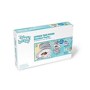 Bright Starts Disney Baby Winnie The Pooh - Slumber Party Soothing Bassinet with Vibrations, Ages 0-5 Months