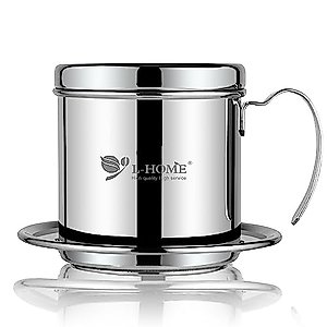Coffee Maker Pot, Stainless Steel Vietnamese Coffee Drip Filter Maker Single Cup Coffee Drip Brewer - Portable for Home Kitchen Office Outdoor Use - Best Gift Choice for Baristas and Coffee Lovers