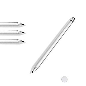 Tek Styz Pro Stylus Capacitive Pen Upgraded Works for Plantronics BackBeat FIT 3101 with Custom High Precision Touch Full Size 3 Pack! (Silver)