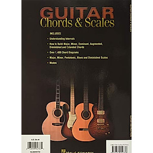 Guitar Chords & Scales: An Easy Reference for Acoustic or Electric Guitar